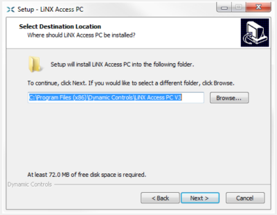 How to install the LiNX Access PC tool