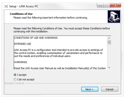 How to install the LiNX Access PC tool